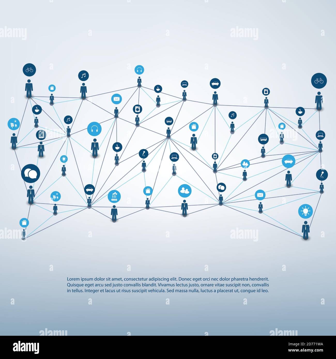 Networks - Connections - IoT, Cloud Computing, Social Media Concept ...