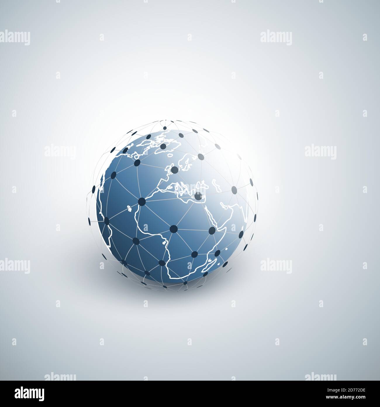 Abstract Cloud Computing Networks Structure And Telecommunications Concept Design Global