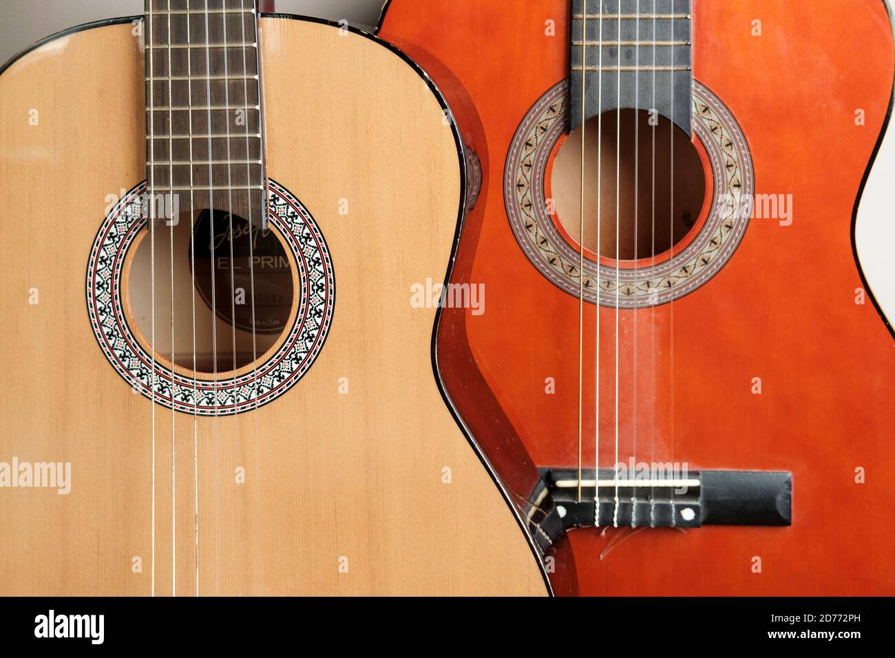 Two Acoustic guitars Stock Photo - Alamy