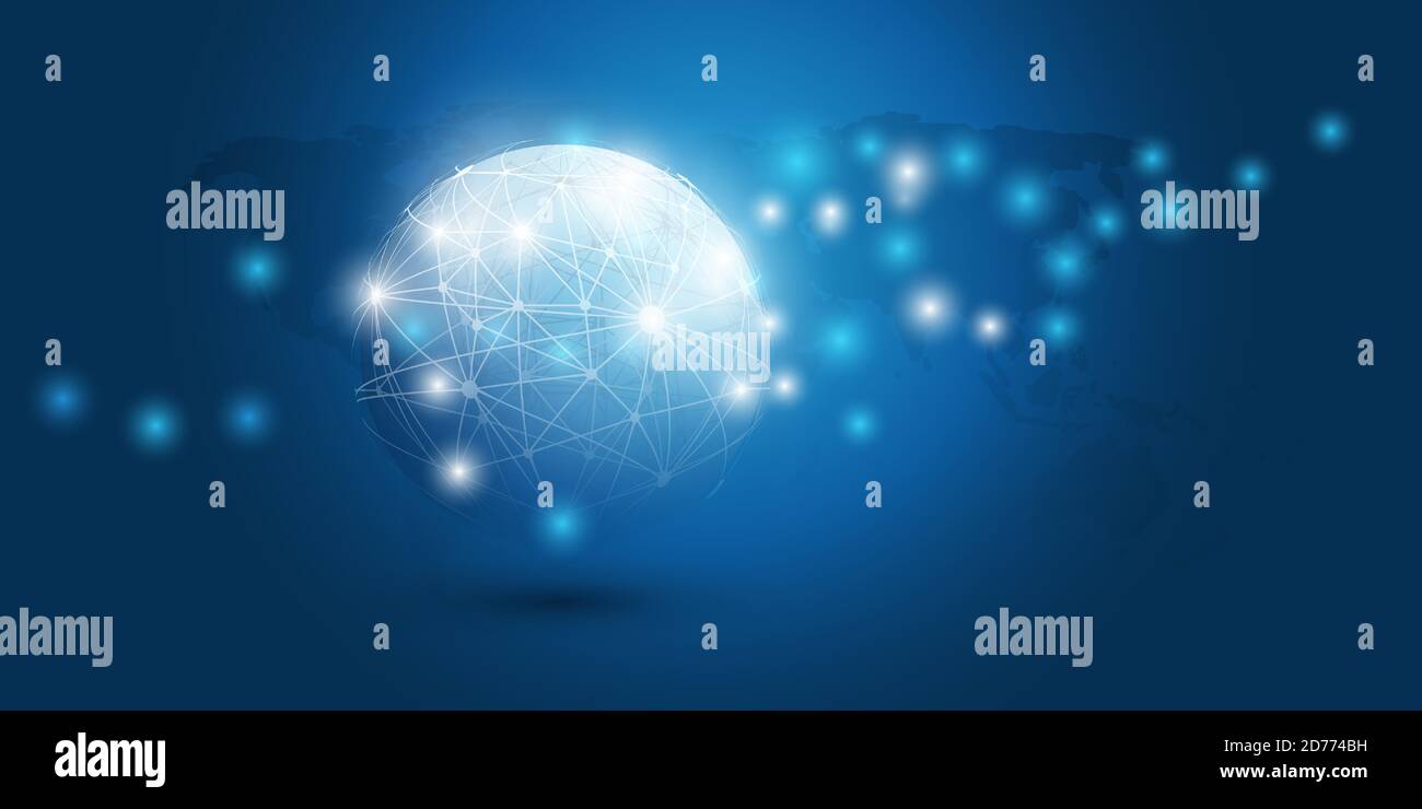 Blue minimal style cloud computing hi-res stock photography and images ...