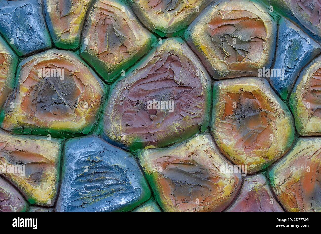 Stone texture tile background patchwork multicolored Stock Photo - Alamy