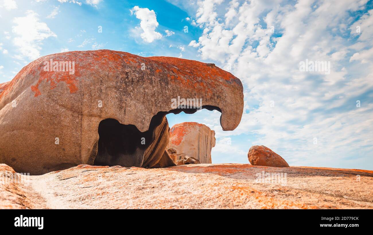 Iconic Remarkable Rocks on Kangaroo Island, South Australia Stock Photo ...