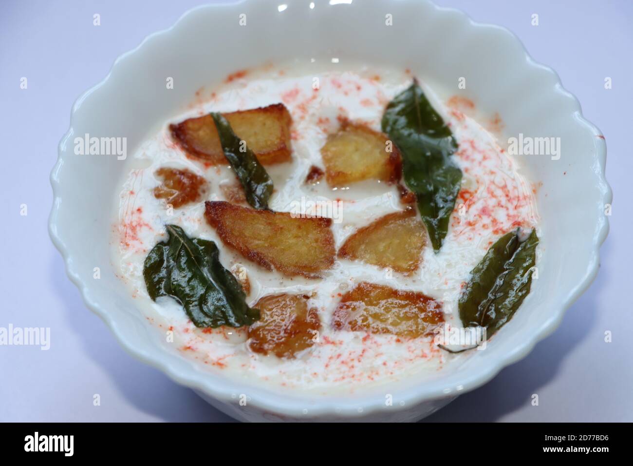 Potato raita or Aloo raita, Indian side dish served with rice, meals ...