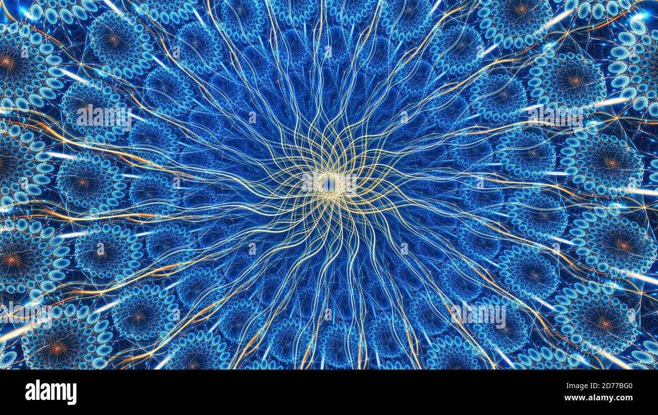 Correlation of multiverse, computer generated abstract background, 3D ...