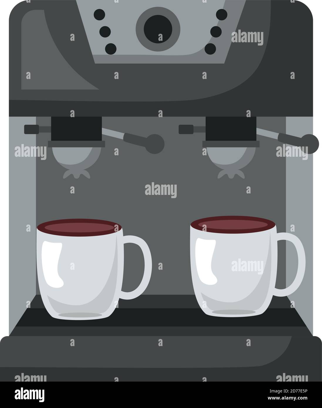 coffee shop make machine appliance vector illustration design Stock ...