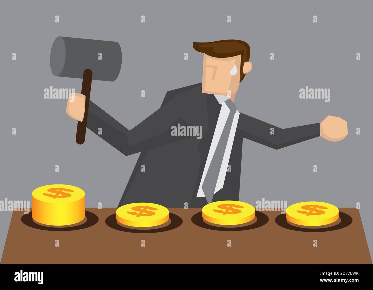 Coins popping Stock Vector Images - Alamy