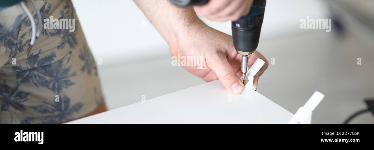 Working process in apartment Stock Photo - Alamy
