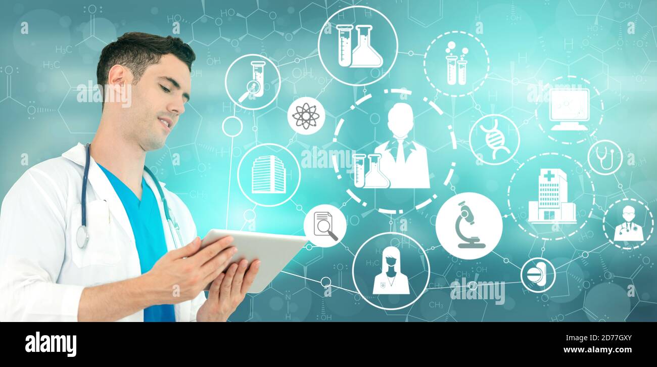 Medical Healthcare Research and Development Concept. Doctor in hospital ...