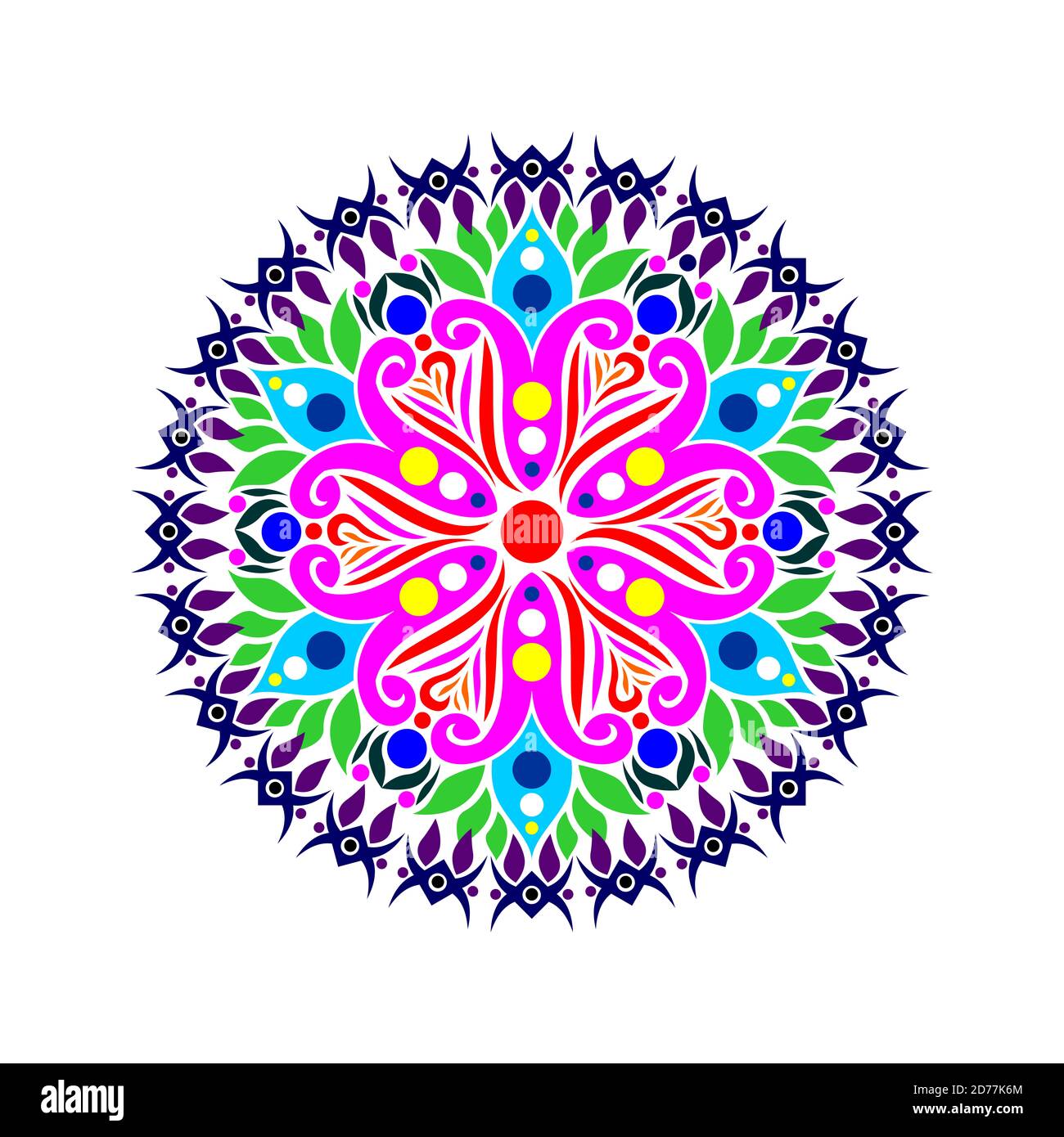 This is a work of mandala art made in as much detail as possible and ...