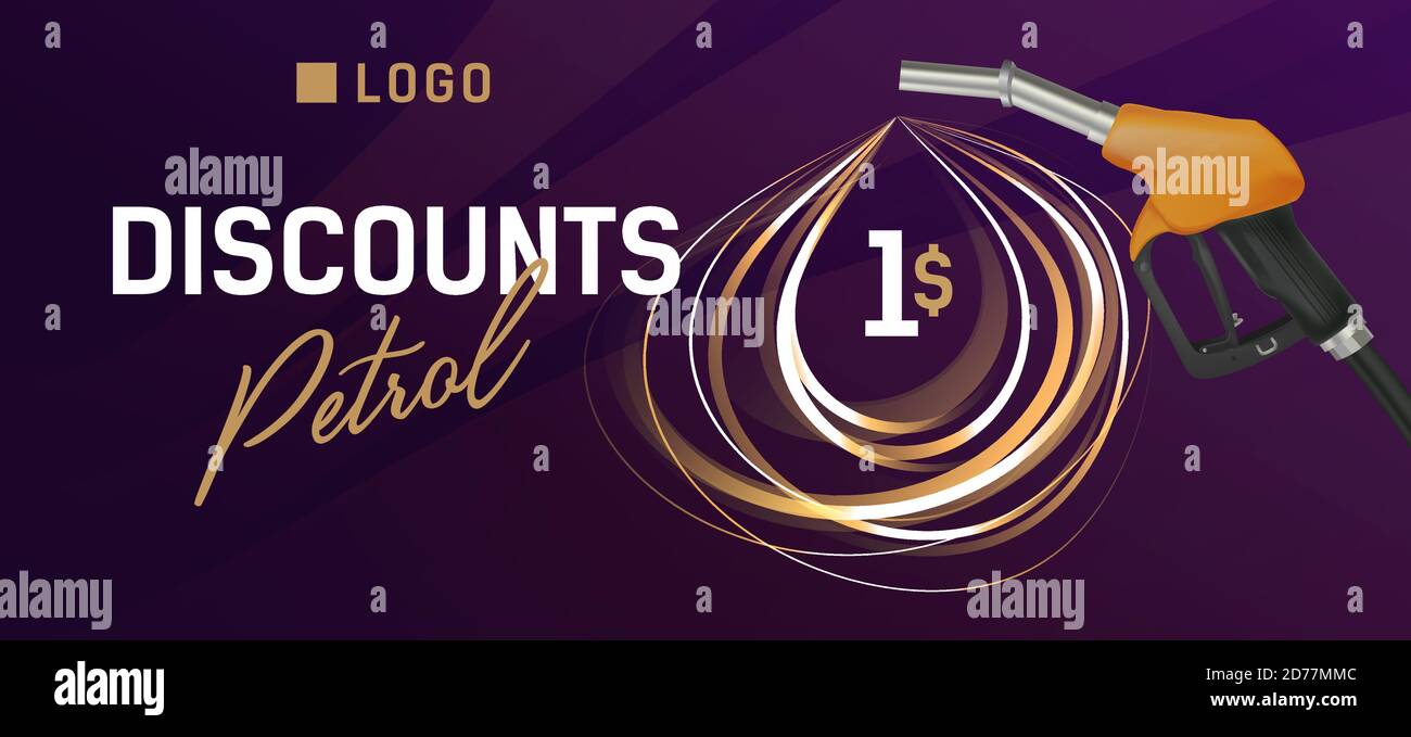 advertising poster for petrol discount, one dollar per litre with ...