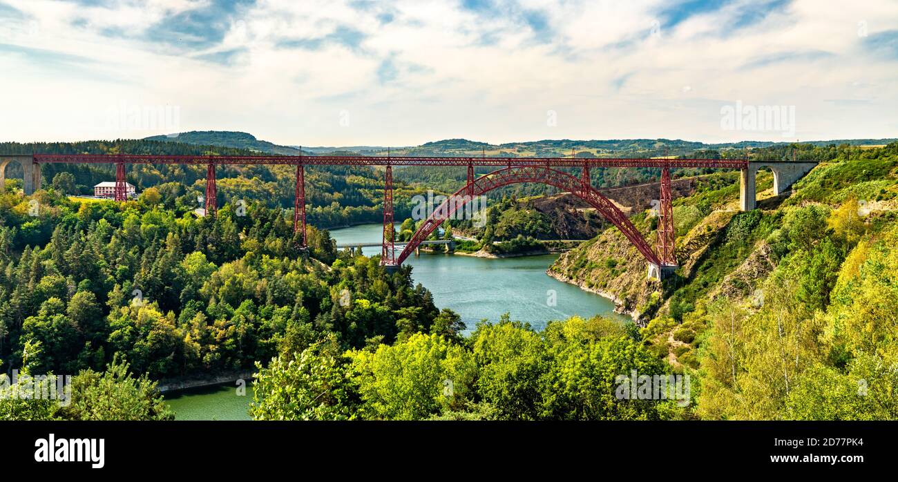 Garabit Viaduct, a railway bridge across the Truyere in France Stock ...
