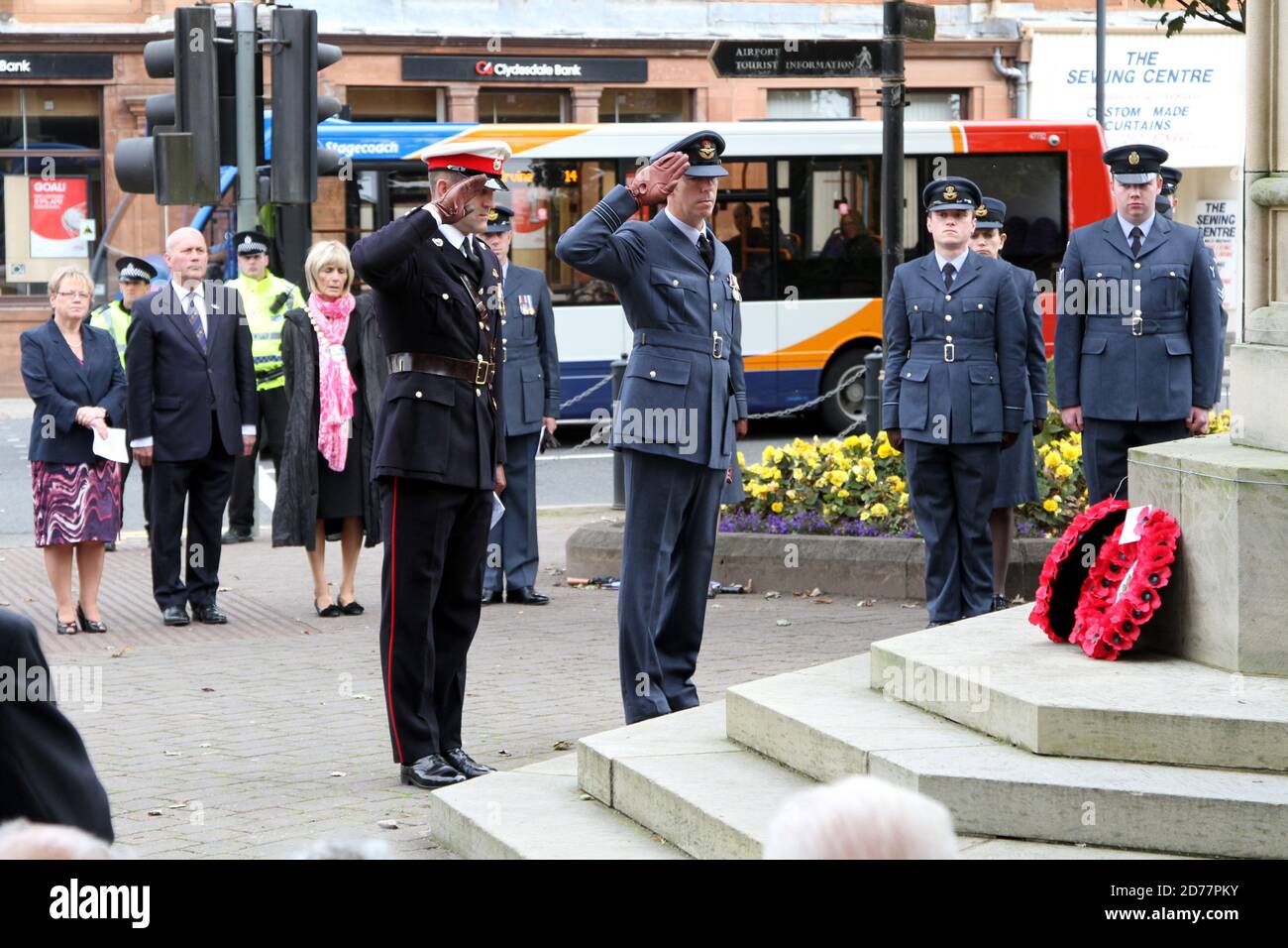 Prestwick, Ayrshire, Scotland, UK Battle of Britain Remembrance service ...