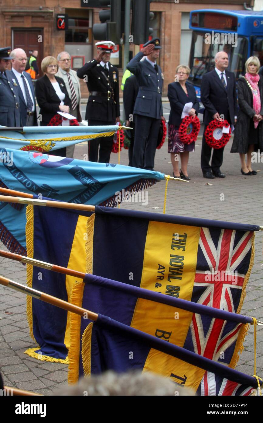 Prestwick remembrance parade hi-res stock photography and images - Alamy