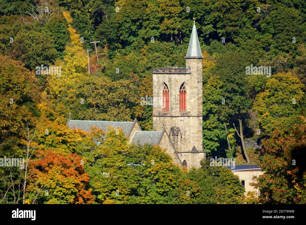 Jim Thorpe, Pennsylvania, U.S.A - October 17, 2020 - The view of the ...