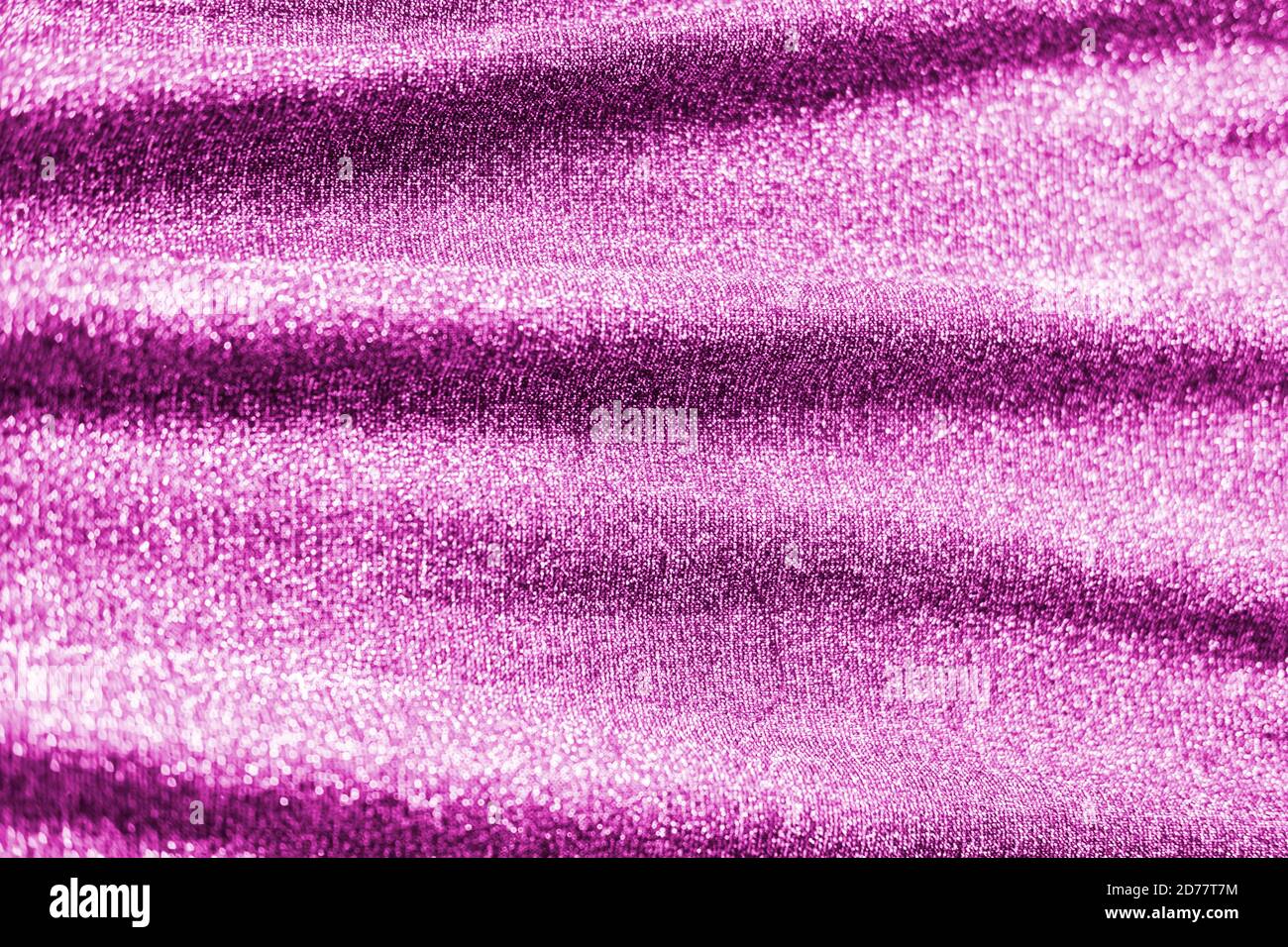 Colored raspberry pink magenta shiny fabric texture with folds. Surface ...
