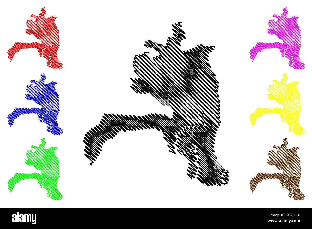 Guayaquil City (Republic of Ecuador, Guayas Province) map vector ...