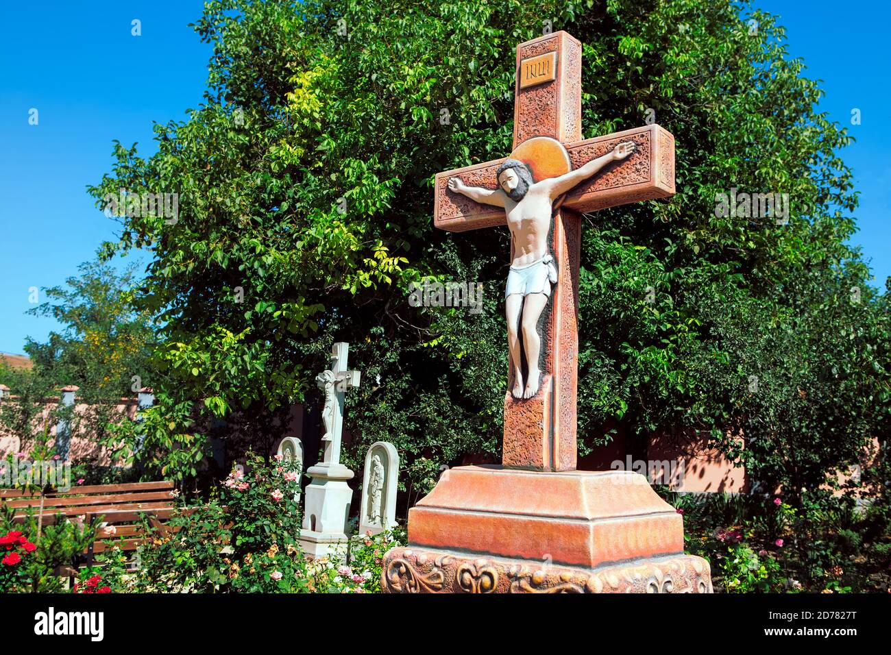 Jesus On the Cross . Crucifixion symbol of Christianity Stock Photo - Alamy