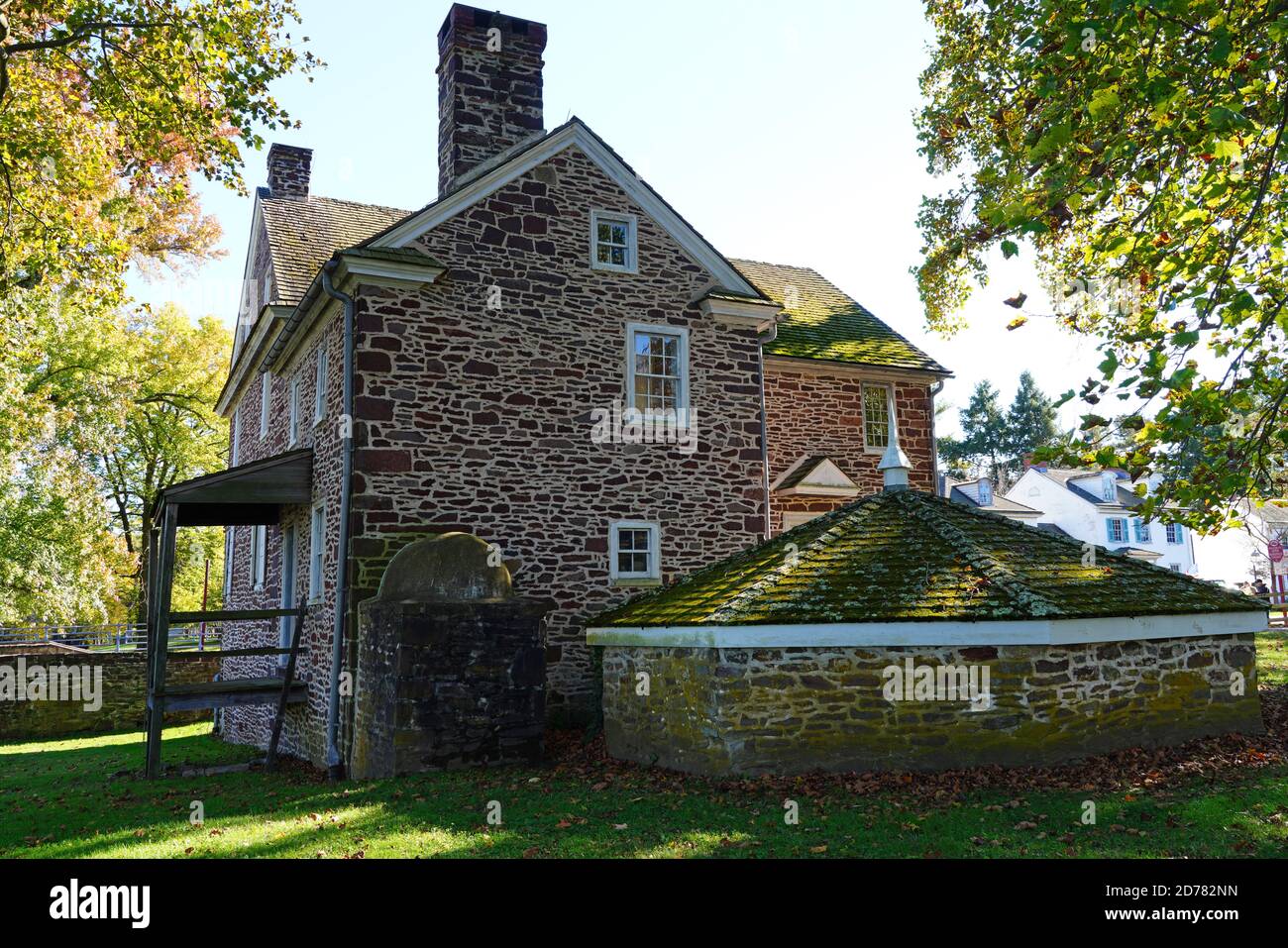 WASHINGTON CROSSING, PA –17 OCT 2020- View of the landmark McConkey’s ...
