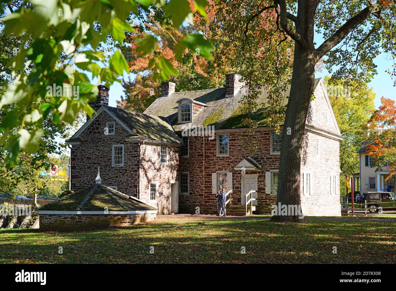 WASHINGTON CROSSING, PA –17 OCT 2020- View of the landmark McConkey’s ...