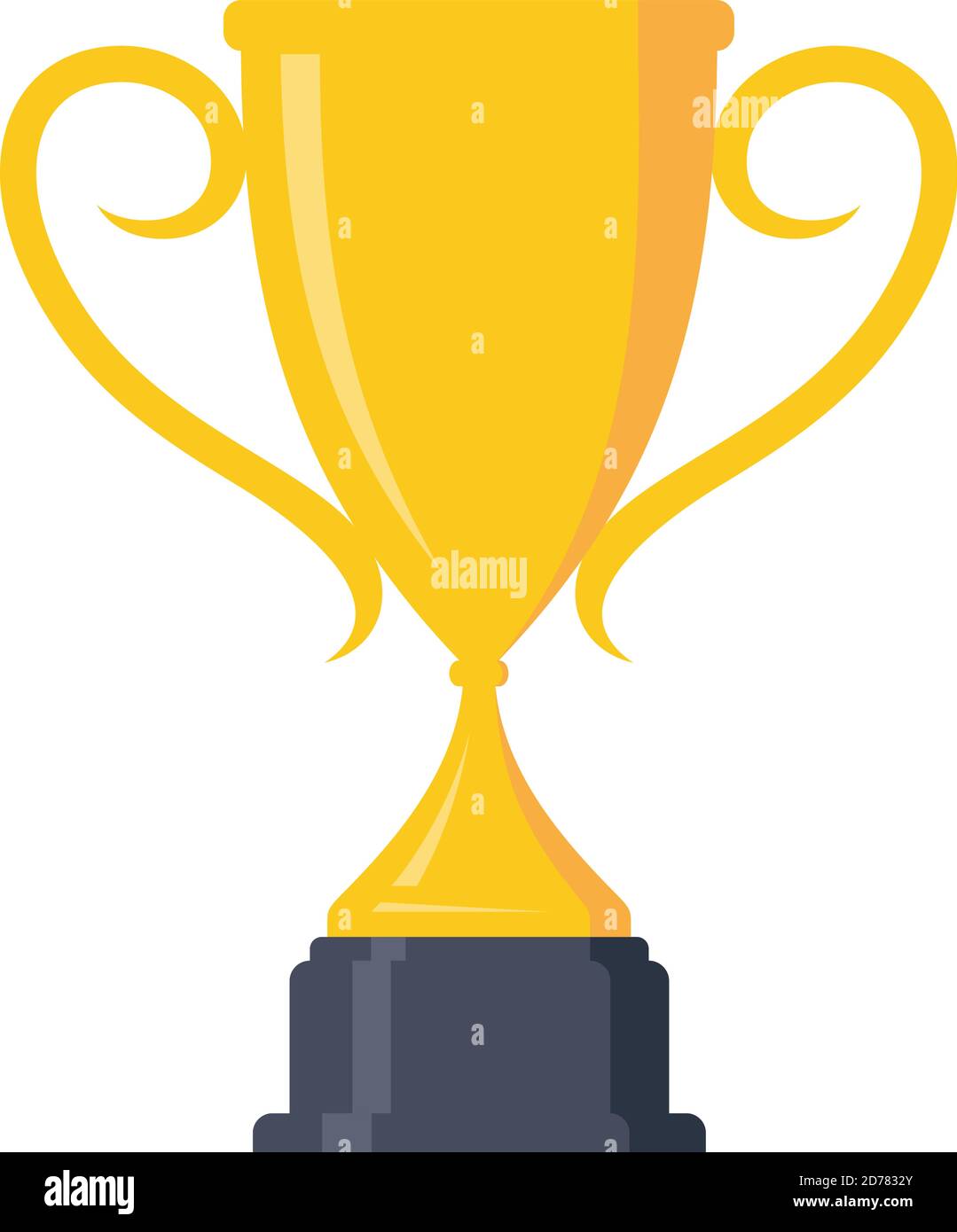 Concept of victory award championship achievement trophy design element ...