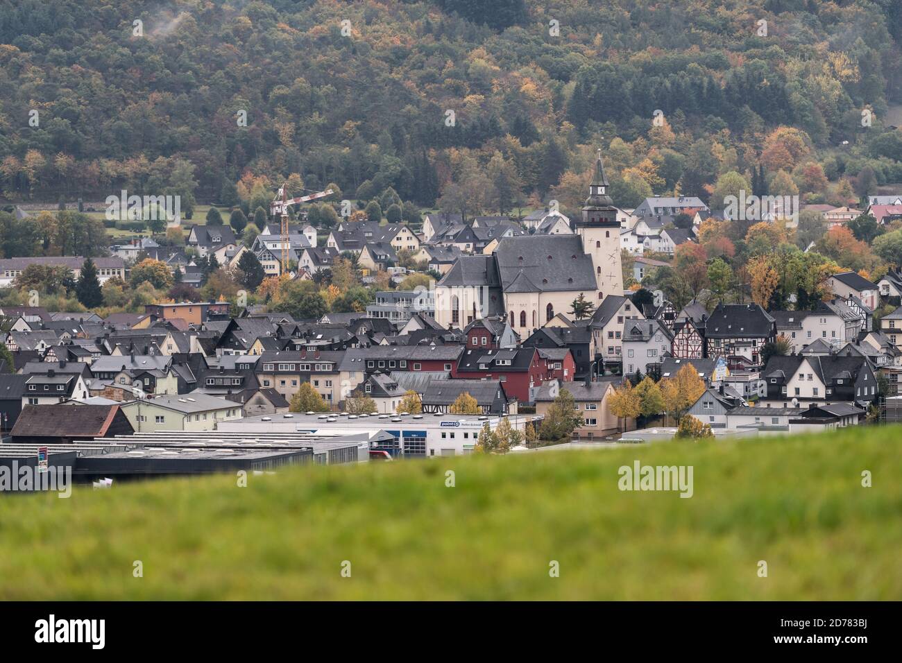 Haiger, Germany. 21st Oct, 2020. City view of Haiger. The Hessian city ...