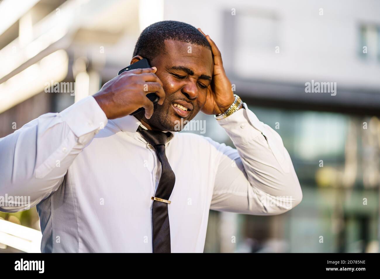 Portrait displeased young african american hi-res stock photography and ...