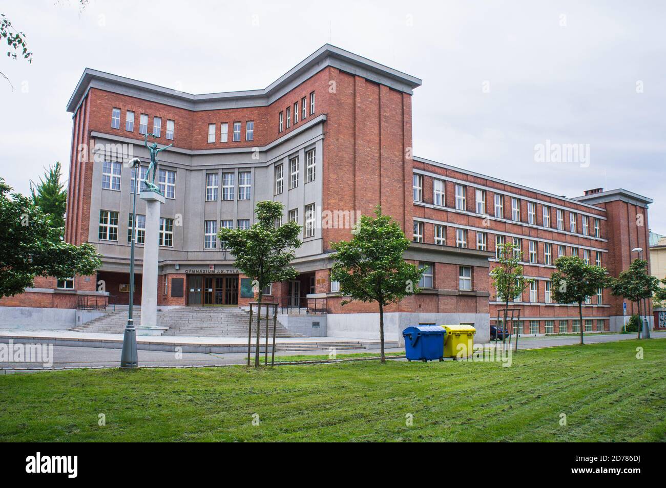The J.K. Tyl Gymnasium, built in 1925-27 according the project by Josef ...