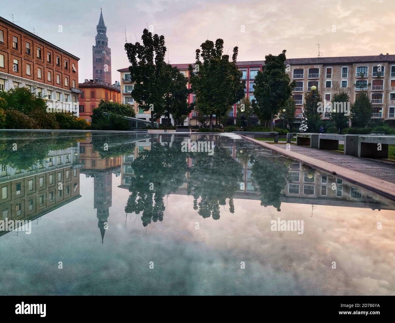 Cremona cityscapes Piazza Marconi fall 2020 Stock Photo - Alamy
