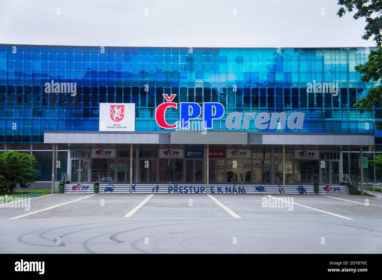 The Winter stadium Hradec Kralove, CPP Arena, in Hradec Kralove, Czech ...