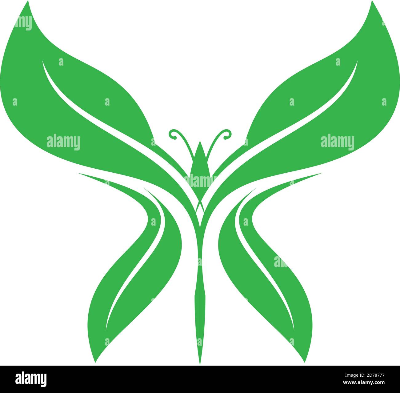 Butterfly shaped leaf Stock Vector Images - Alamy