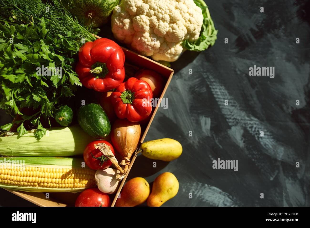 Fresh organic fruits and vegetables Stock Photo - Alamy