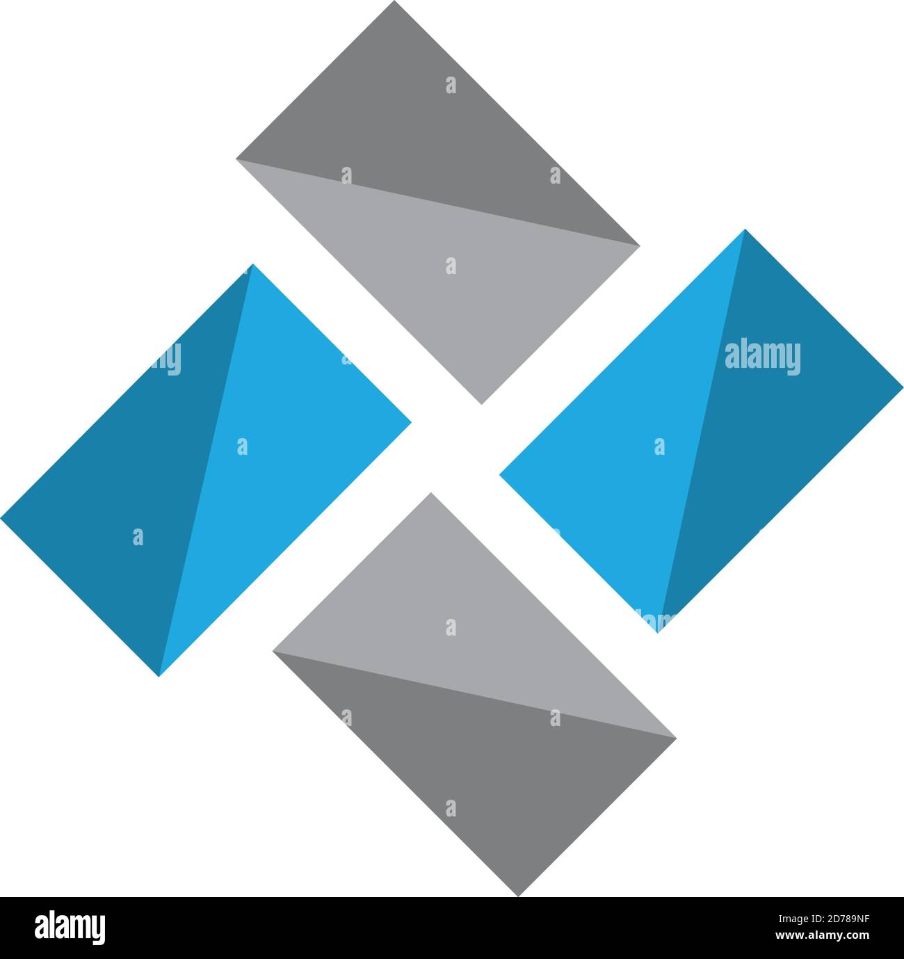 Simple, flow square graphic design on the white background. Creative ...