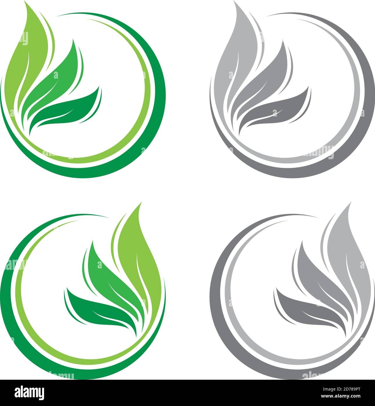 Eco logo natural organic symbols Stock Vector Images - Alamy