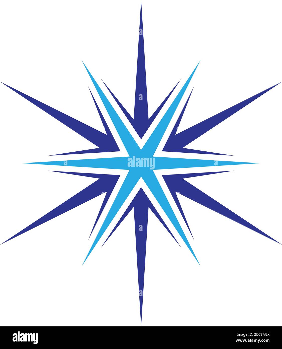 Simple compass rose hi-res stock photography and images - Alamy