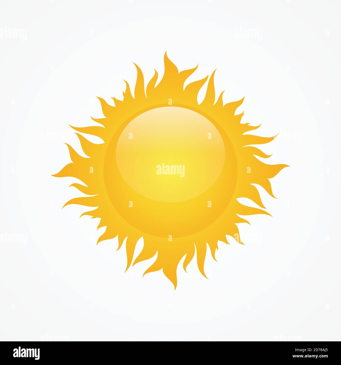 Stock vector sun for element design on the white background. Sun ...