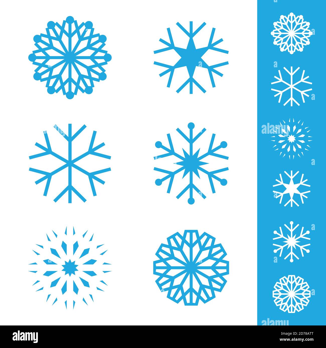 Set design snow symbol for holiday celebration winter. Abstract symbol ...