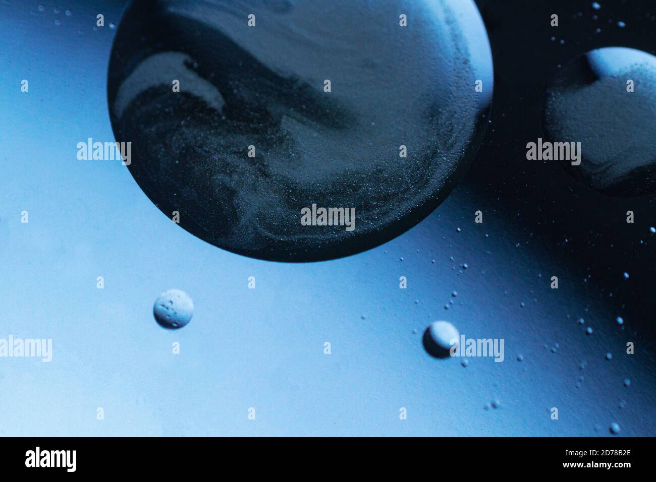 3D illustration, a view from the spaceship window, planets discovery in ...