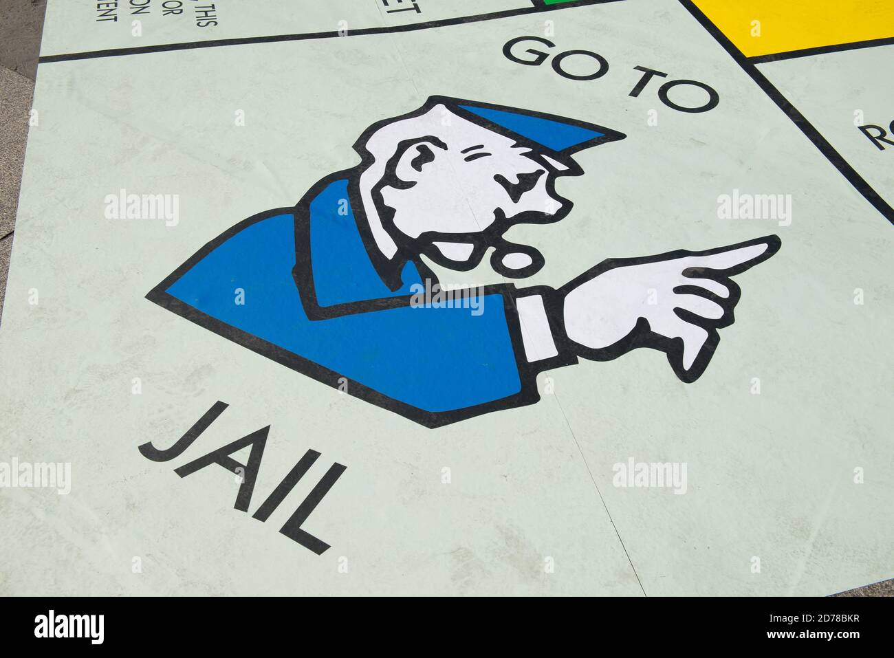 Giant size Monopoly board game at Trafalgar Square, for the London ...