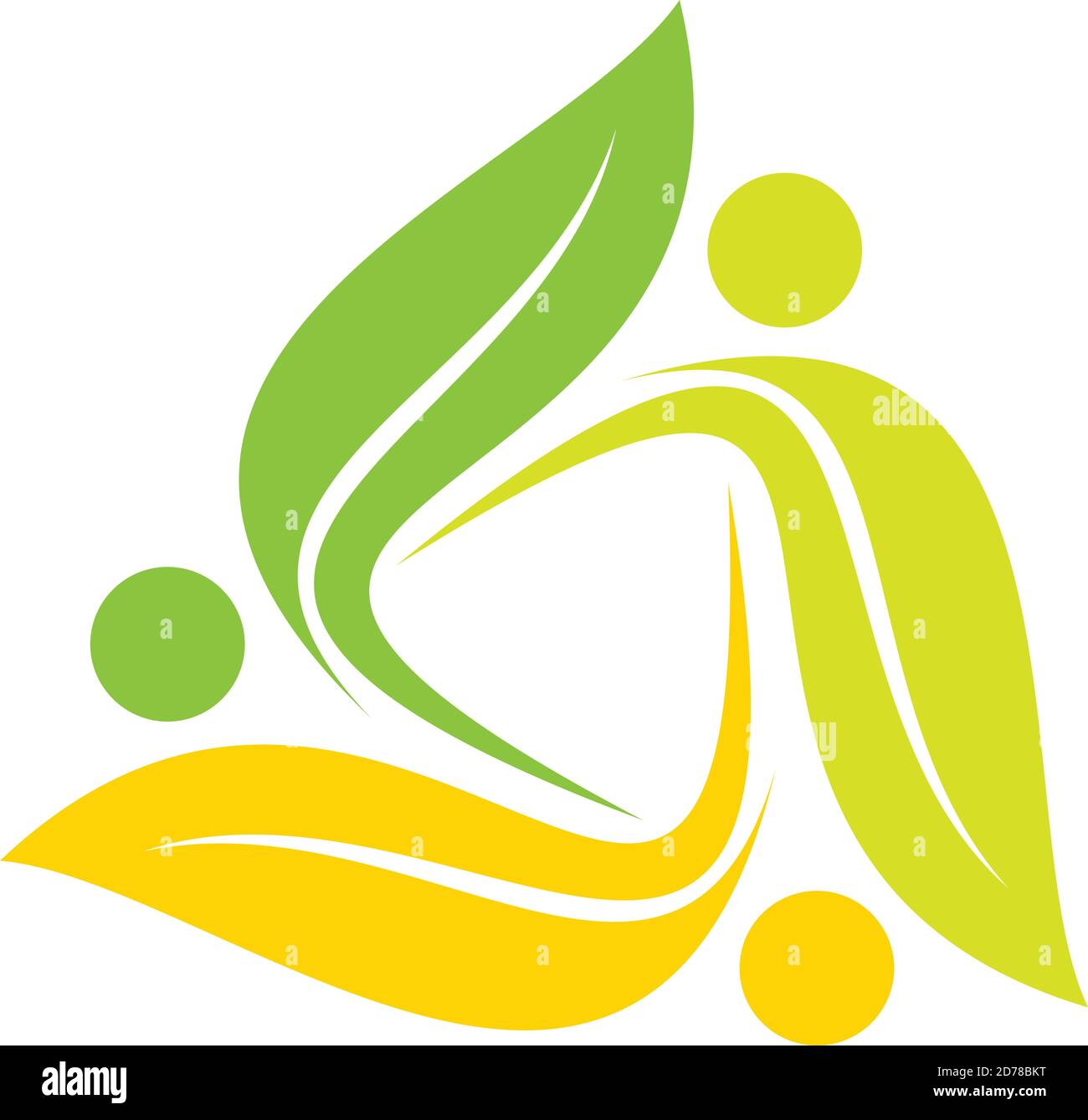 Simple, colorful leaf for nature vector icon. Modern ecology graphic ...