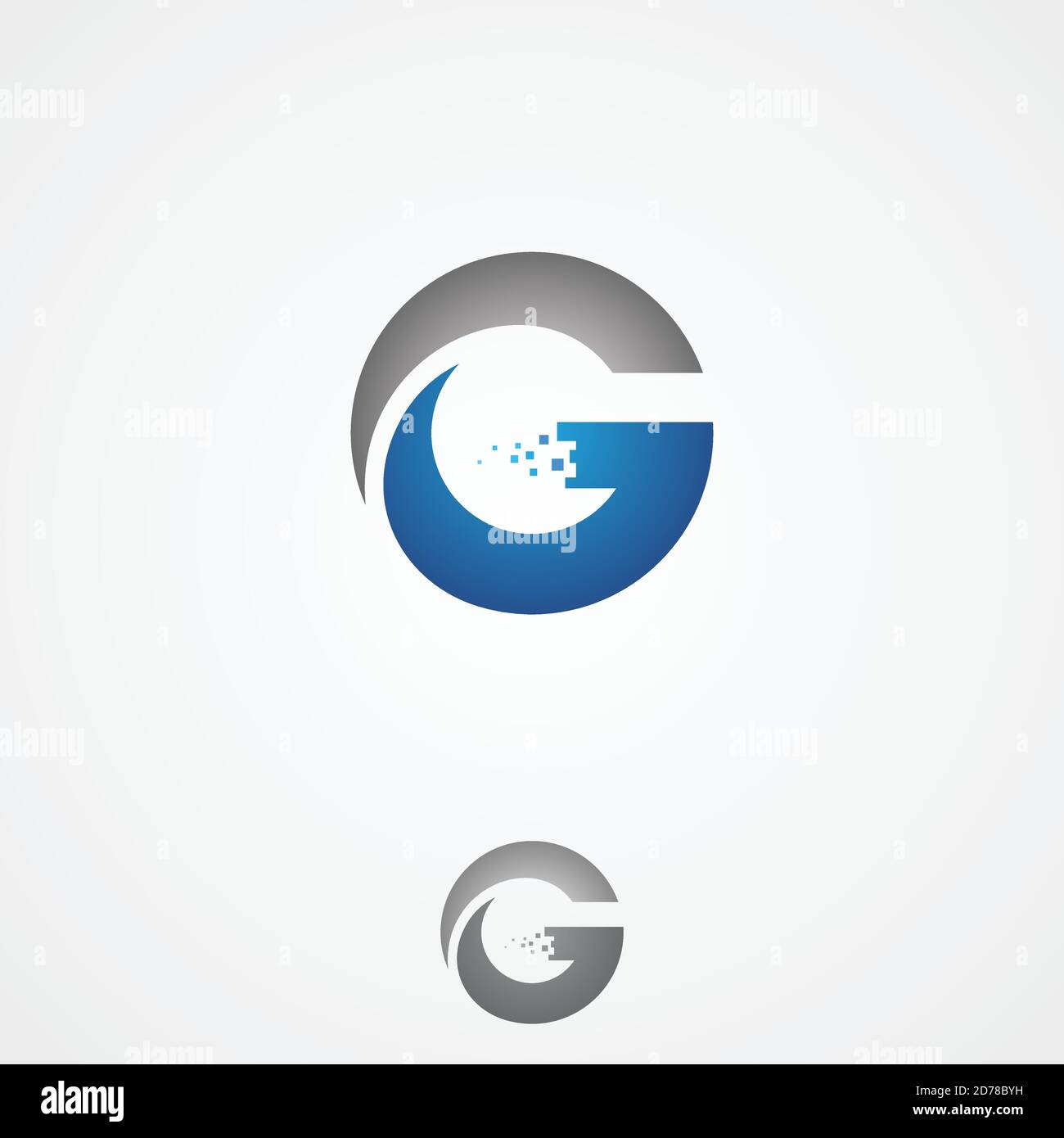 Simple G letter for technology design vector for web or mobile APP icon ...