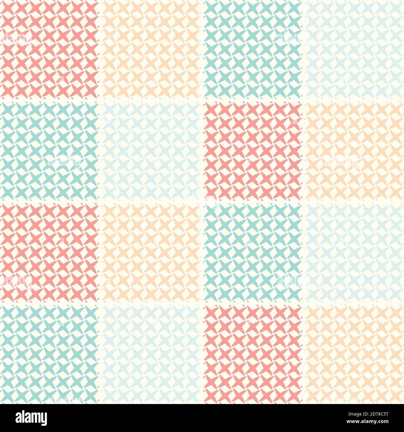 Vector colorful background cross leaf seamless pattern. Abstract ...