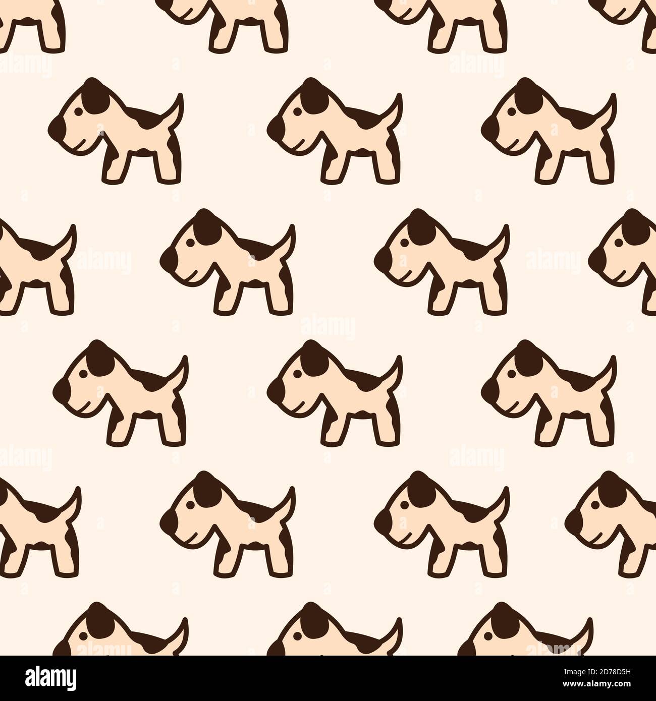 Flat design vector Dalmatian seamless pattern for wallpaper or ...