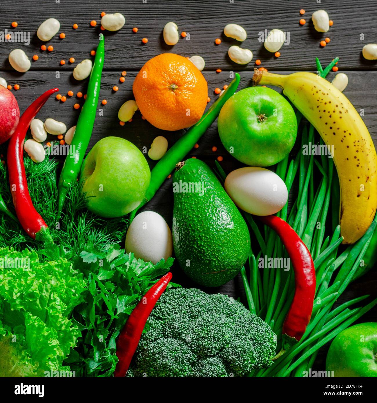 Organic natural food menu hi-res stock photography and images - Alamy