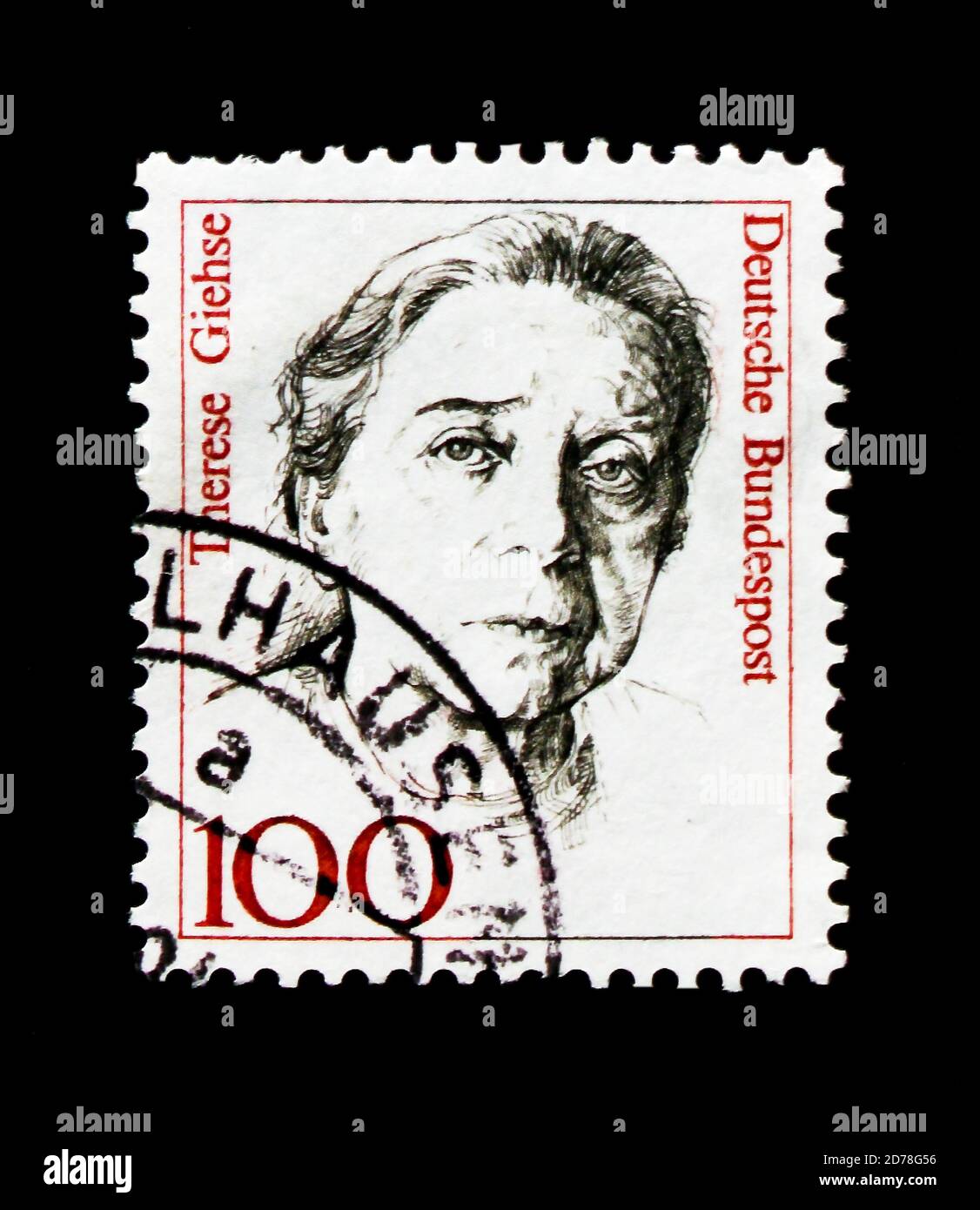 MOSCOW, RUSSIA - OCTOBER 21, 2017: A stamp printed in German Federal ...