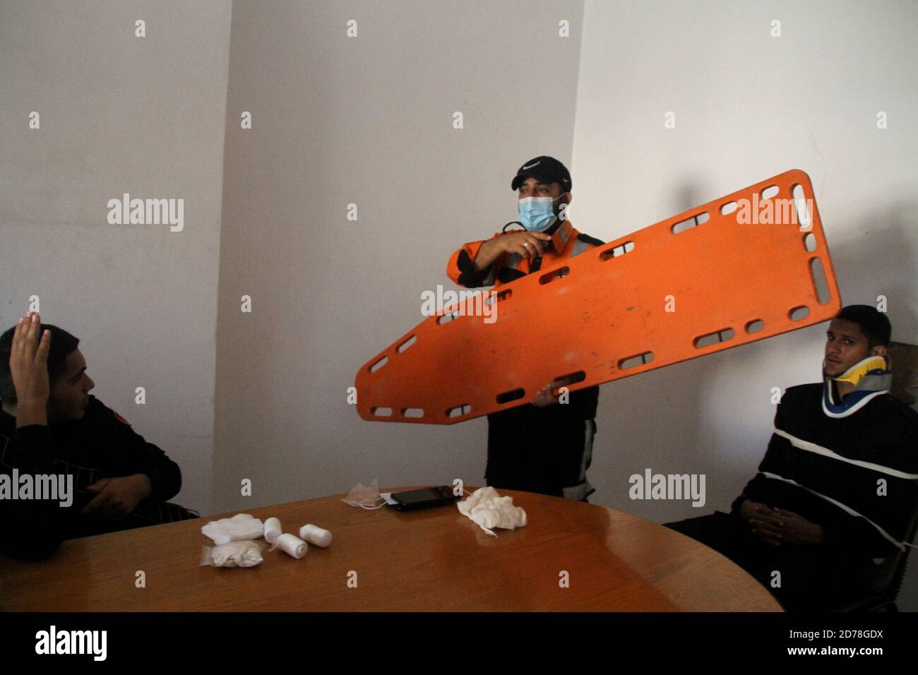 October 21, 2020: Gaza, Palestine. 21 October 2020. Palestinian Civil ...