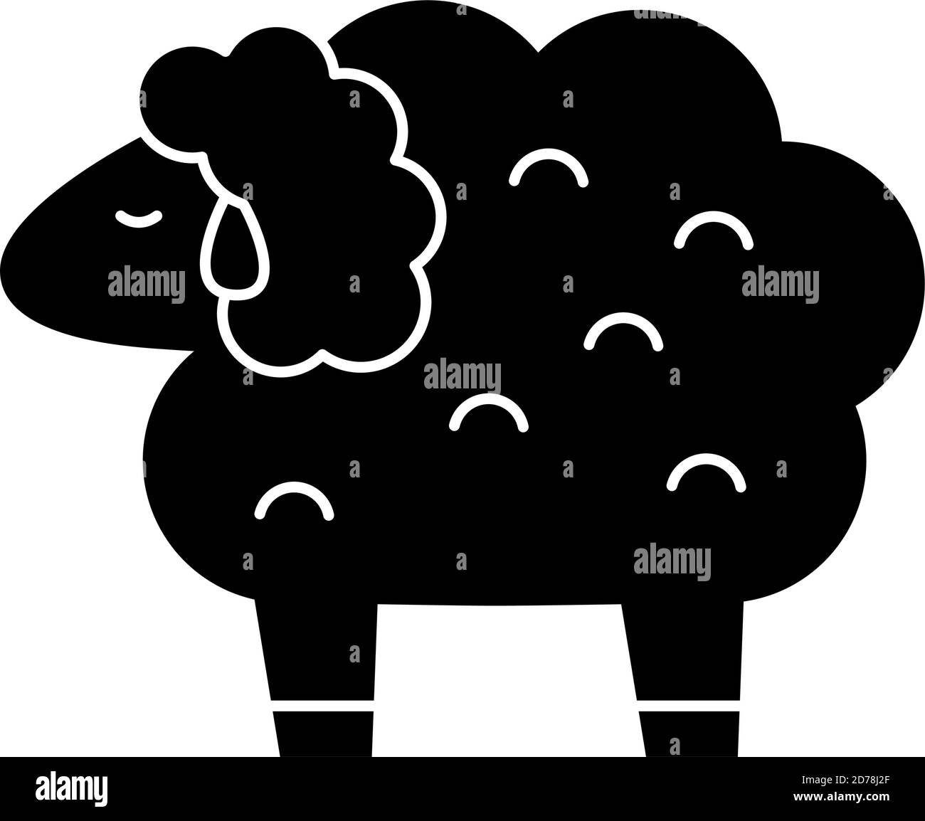 sheep animal silhouette style icon vector illustration design Stock ...