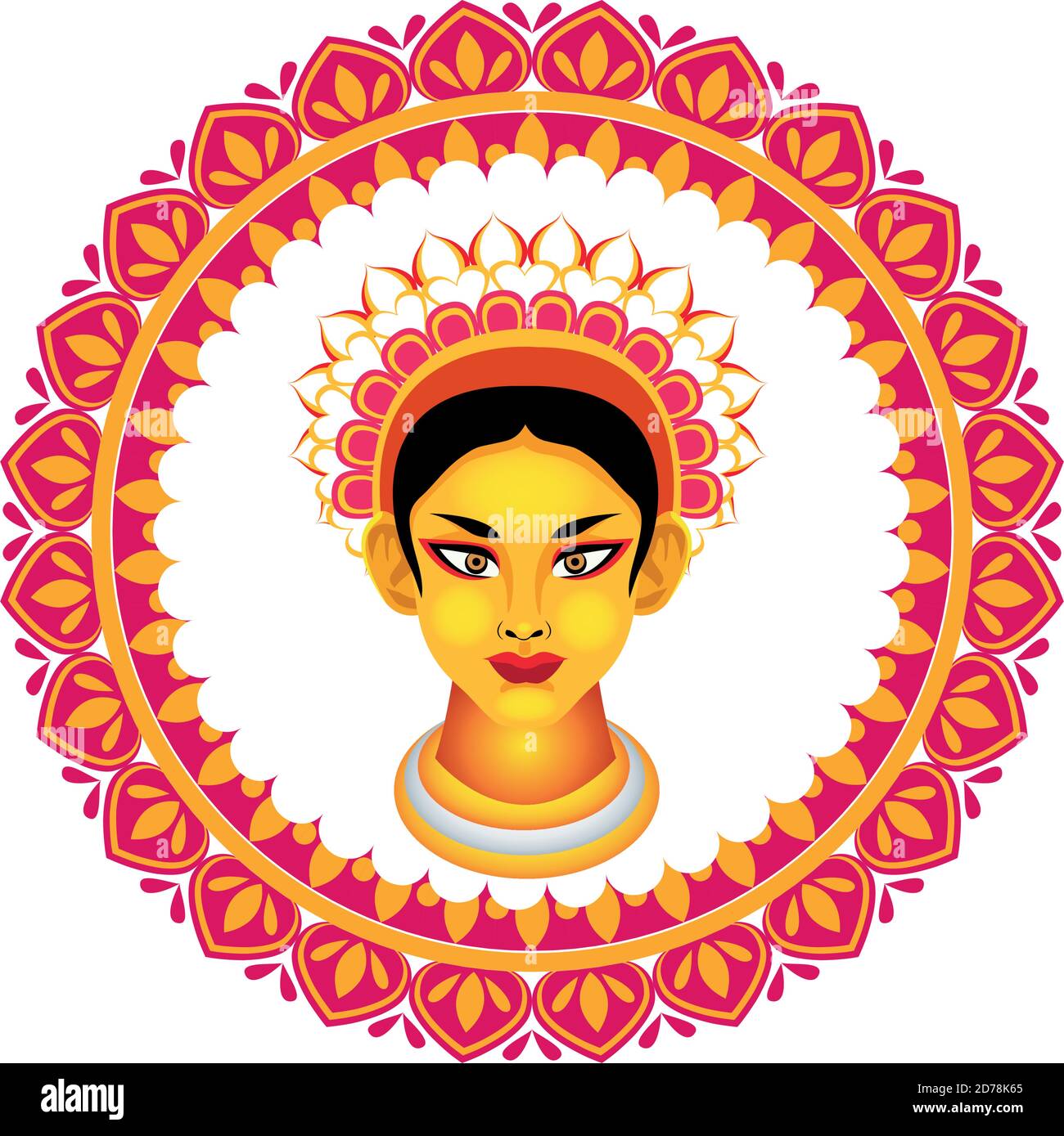 Durga Face Clipart