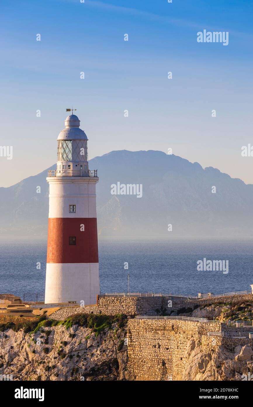 Gibraltar, Europa Point Lighthouse Stock Photo - Alamy