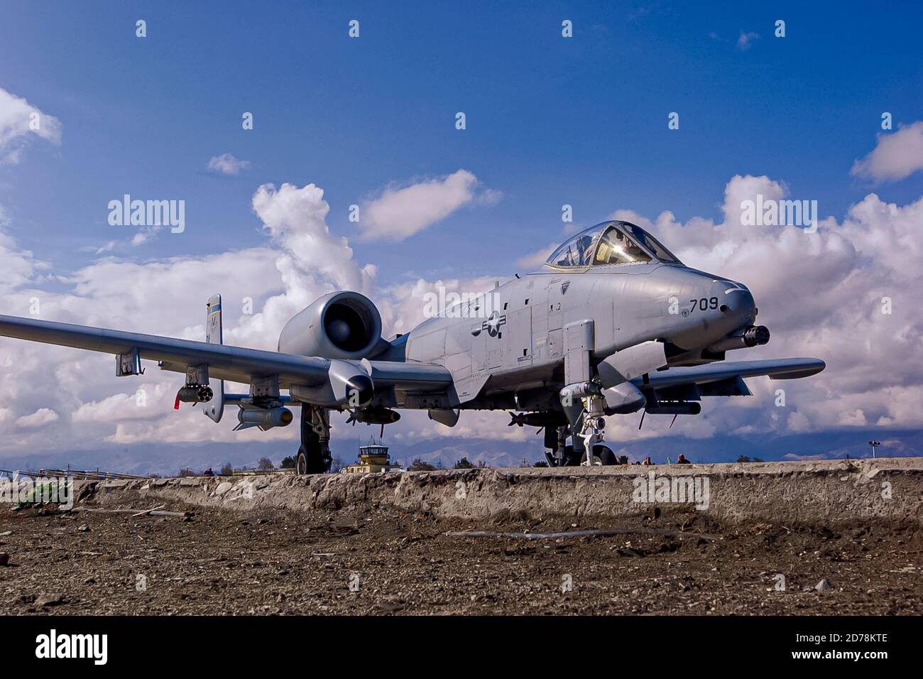 U.S. Army A-10 Thunderbolt II "Warthog" prepare for take off Bagram Air ...