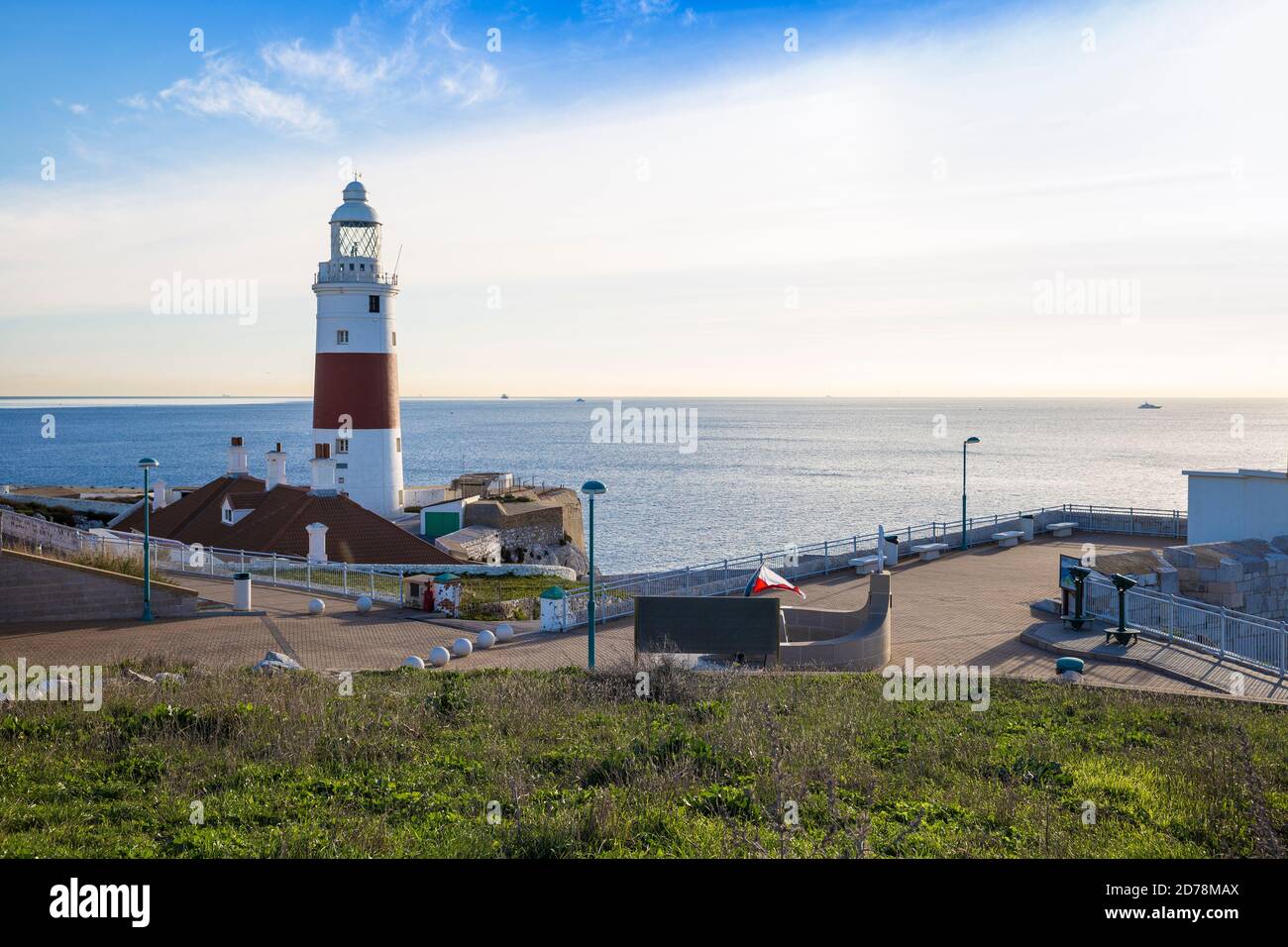 Gibraltar, Europa Point Lighthouse Stock Photo - Alamy